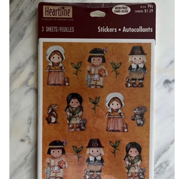Hallmark | Other | Nos Vintage Stickers Heartline By Hallmark ...